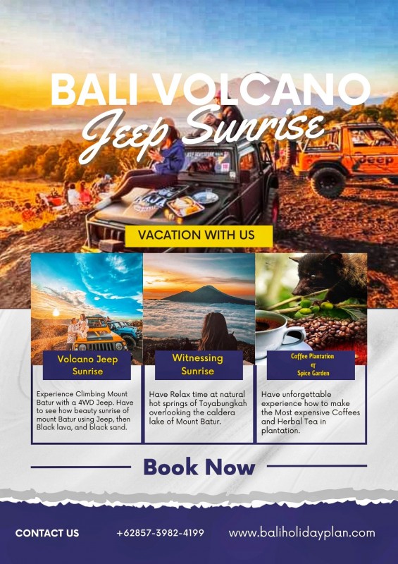 Mount Batur Sunrise Jeep 4×4 WD Tour Bali Volcano Adventure Private All ...