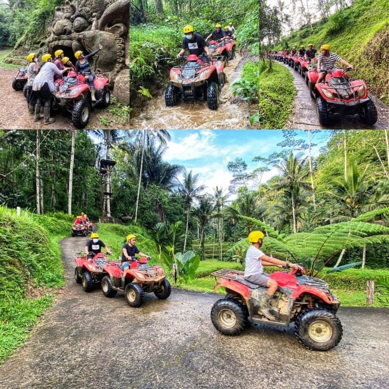 Gosek Bali Adventure ATV Best of Quad Bike Ride Through Jungle Cave ...