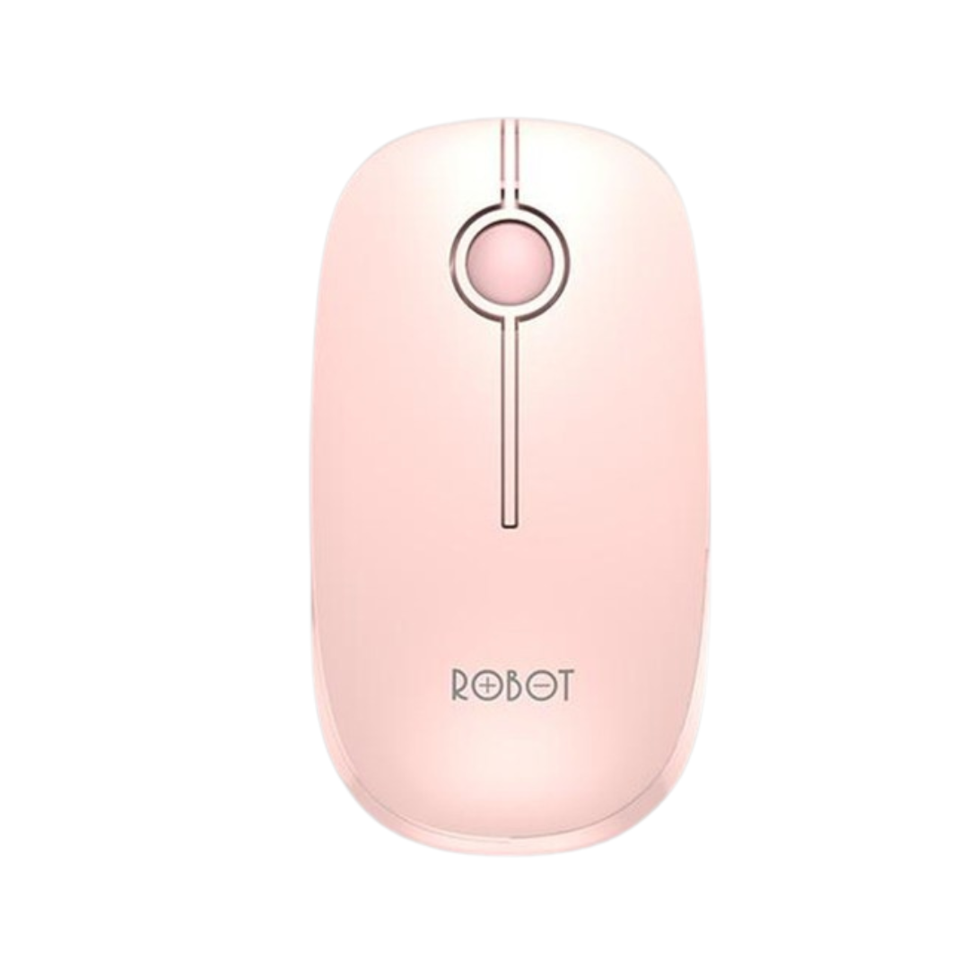 ROBOT M330 SILENT MUTE PINK WIRELESS MOUSE
